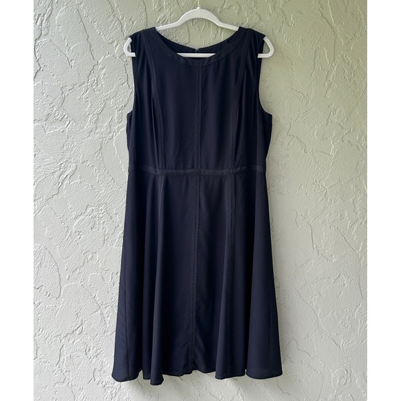 Talbots | Dresses | Talbots Women 6 Black 10 Silk Sleeveless Dress Fit ...